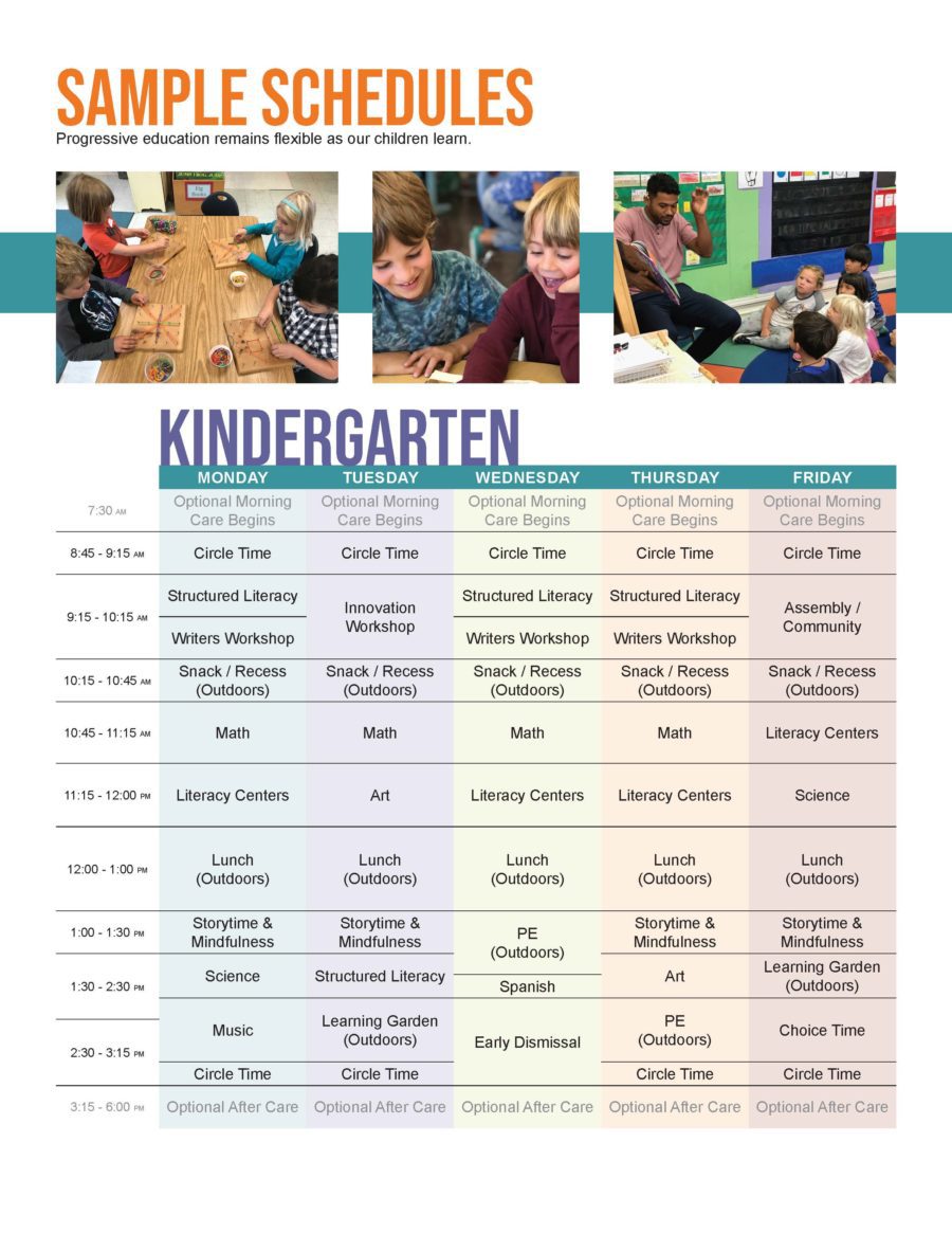 Kindergarten Schedule & Emergent Curriculum | Park Day School Oakland